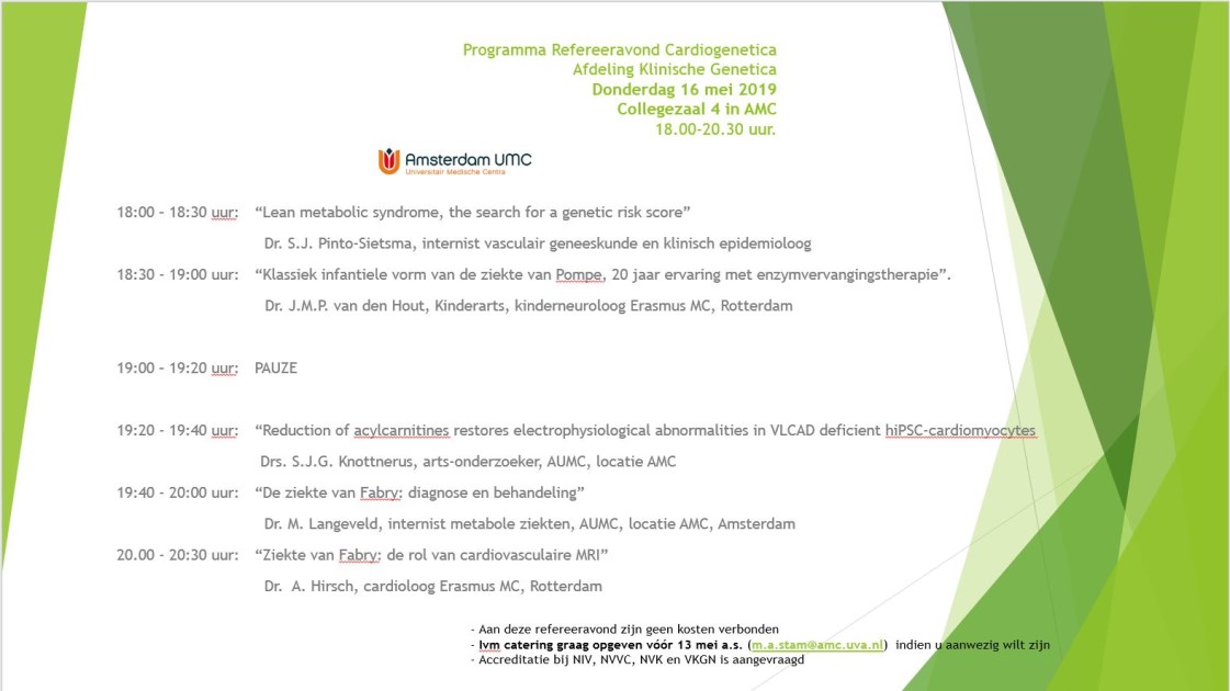 Refereeravond Cardiogenetica Amsterdam UMC | VKGN